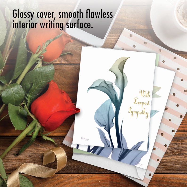 Floral Sympathy Cards, Assorted Bulk Pack, 4x5 Inch (set of 10) - Etsy