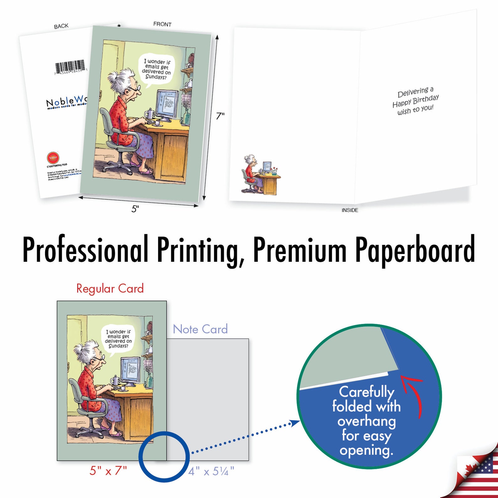 Funny Birthday Greeting Card With Envelope (1 Card) Bday Sunday Emails ...