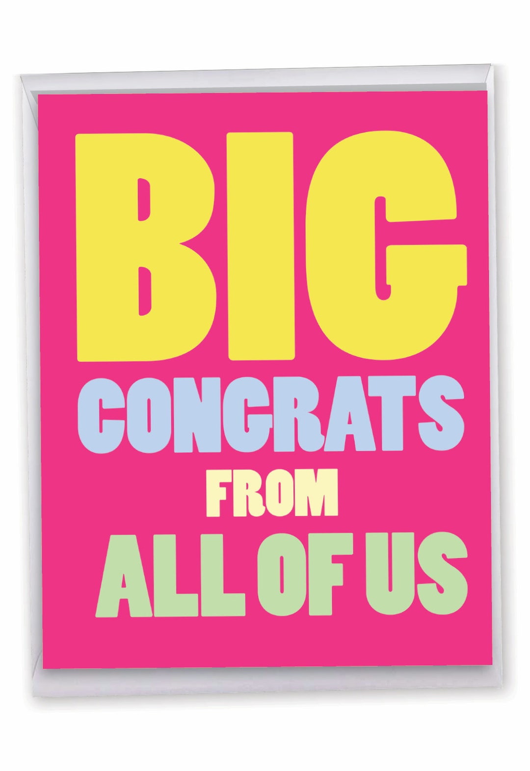 Jumbo Congratulations Paper Card From Us 8.5 X 11 Inch With Envelope (1 ...