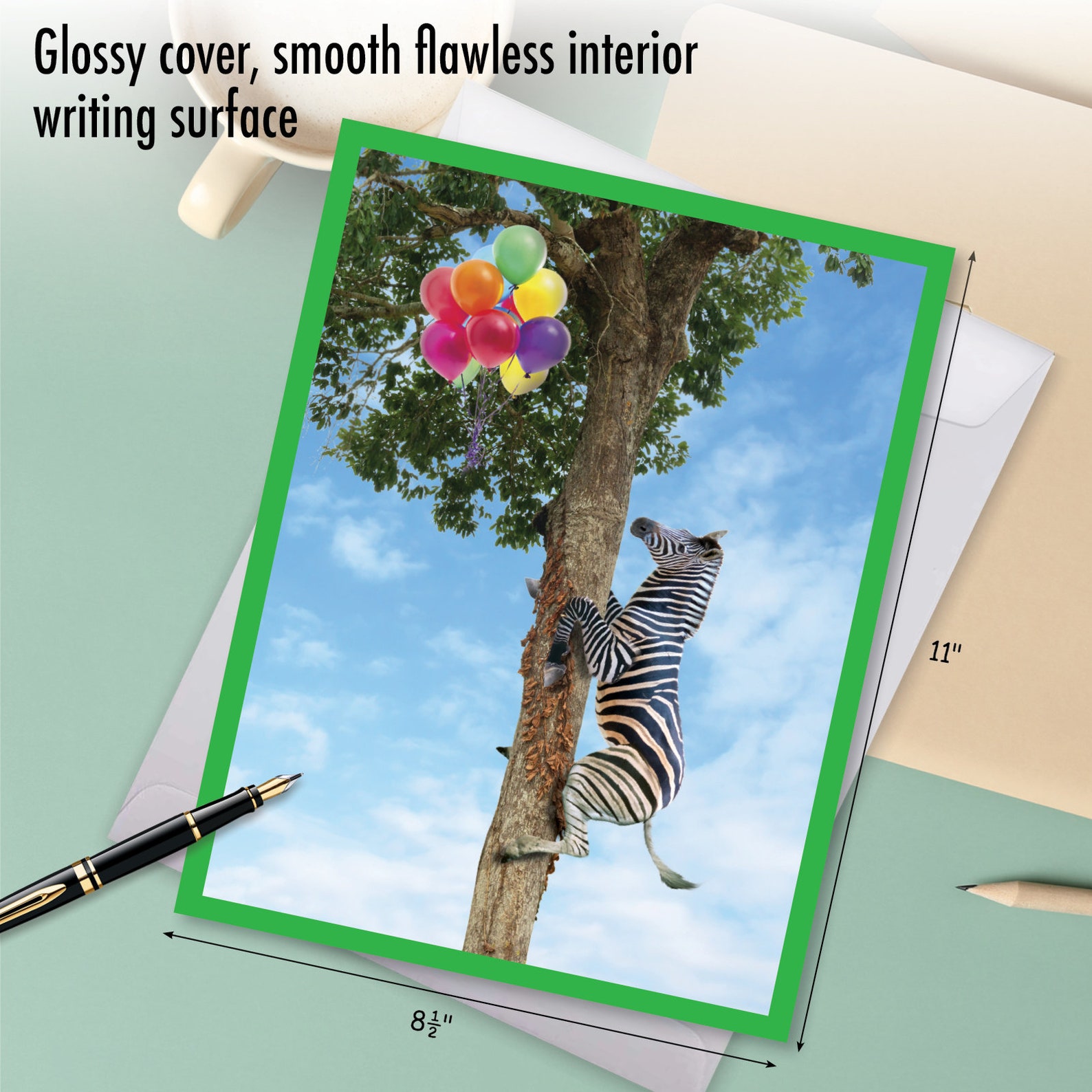 Extra Large Birthday Greeting Card 8.5x11 Inch With Envelope (1 Pack ...