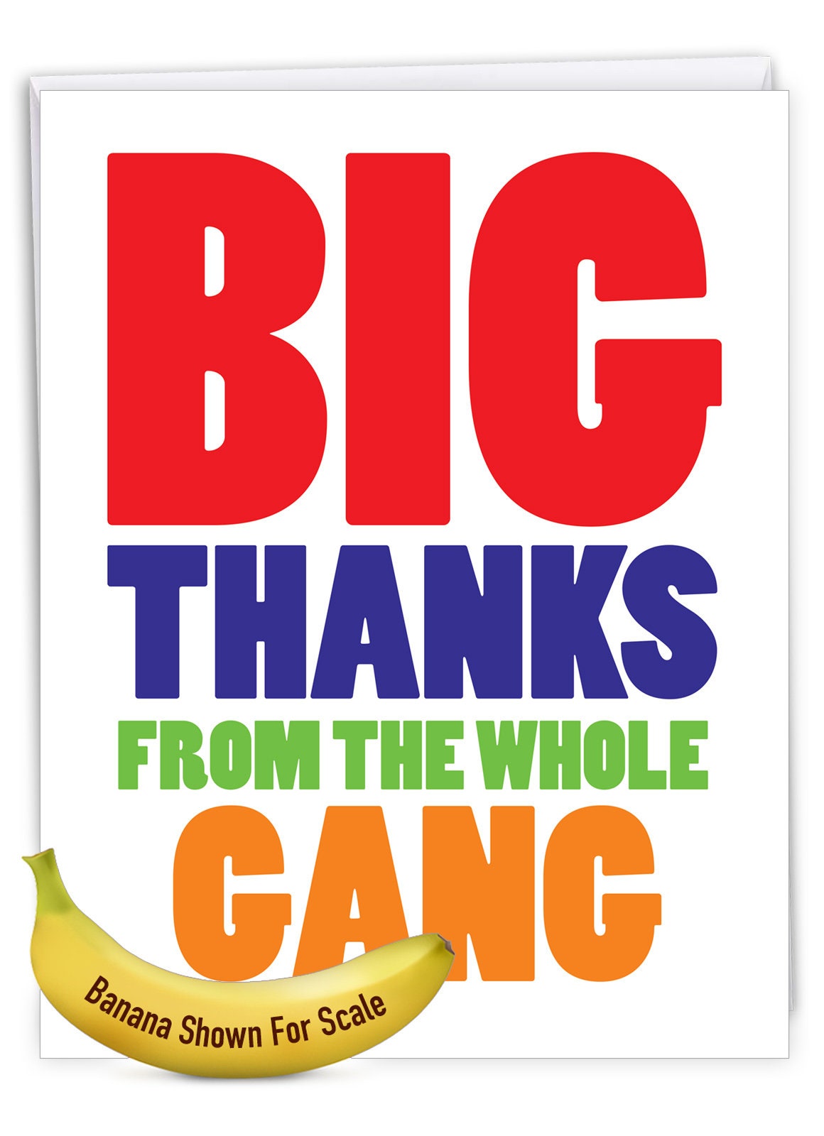 Big Thanks From the Gangfriendboss Gratitude Thank You Card - Etsy
