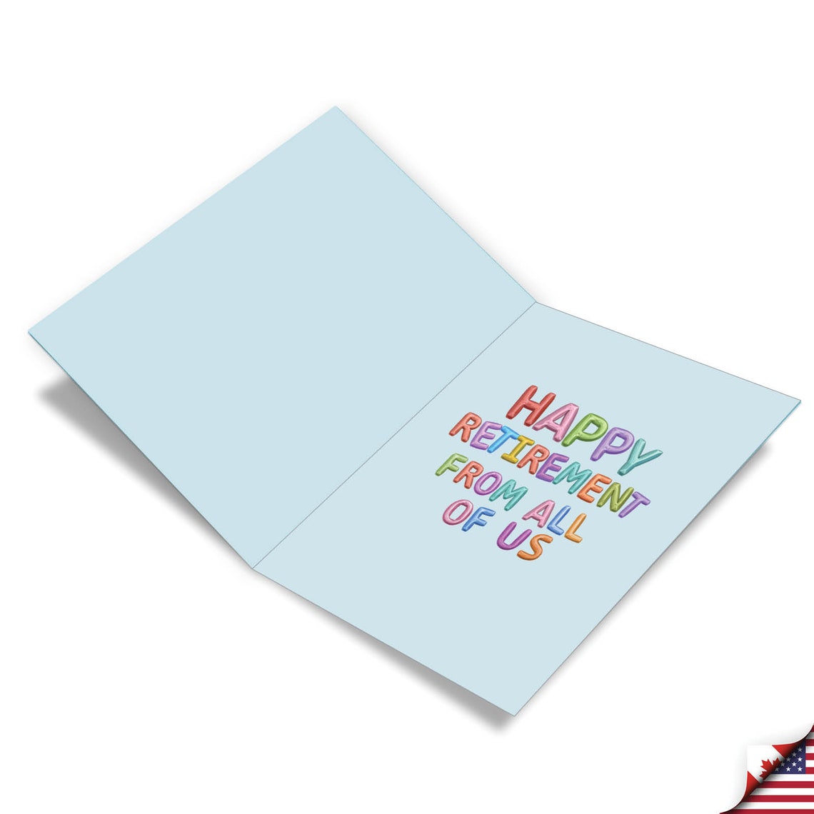 Jumbo Retirement Greeting Card From Us 8.5x11 Inch With Envelope (1 ...