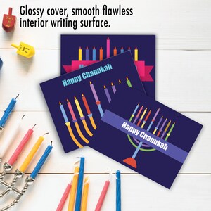 20 Assorted Chanukah Note Cards Set 4x5.12" W/ Envelopes (10 Designs, 2 ...
