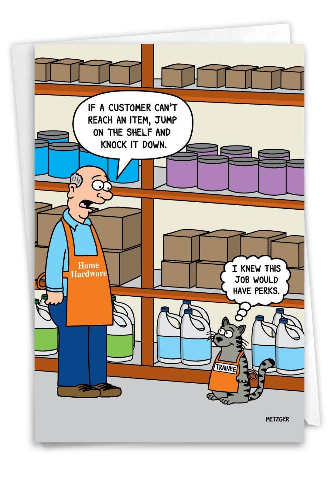 Funny New Job Paper Card With Envelope (1 Card) New Job Congratulations ...