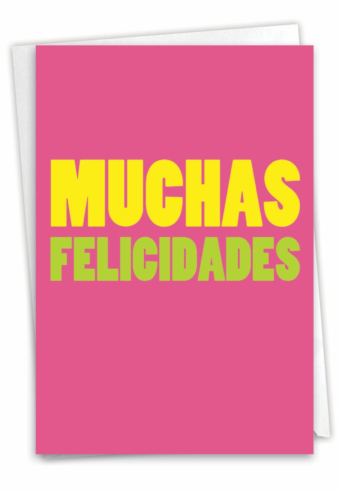 Spanish Congratulations Card With Envelope (1 Card) Big Muchas ...