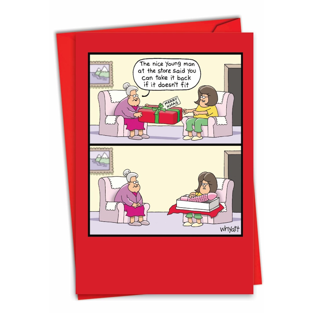 Christmas Greeting Card W/ Envelope (1 Card) Merry Christmas Holiday ...