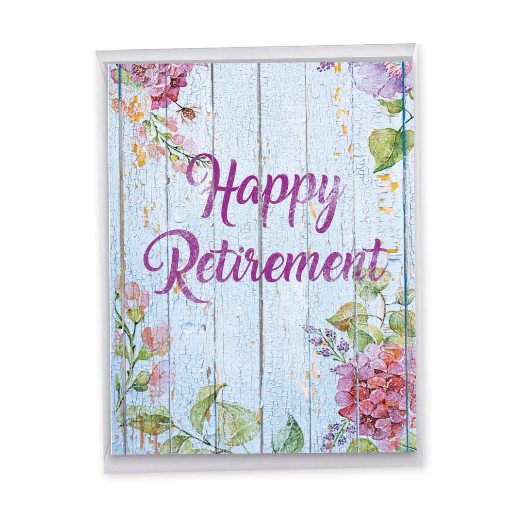 Jumbo Retirement Greeting Card From Us 8.5 X 11 Inch With Envelope (1 ...