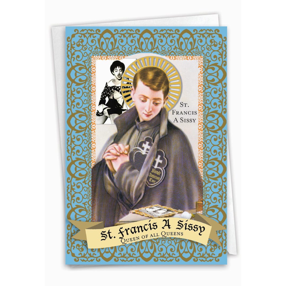 Funny Birthday Greeting Card With Envelope - Bday Francis a Sissy , for ...