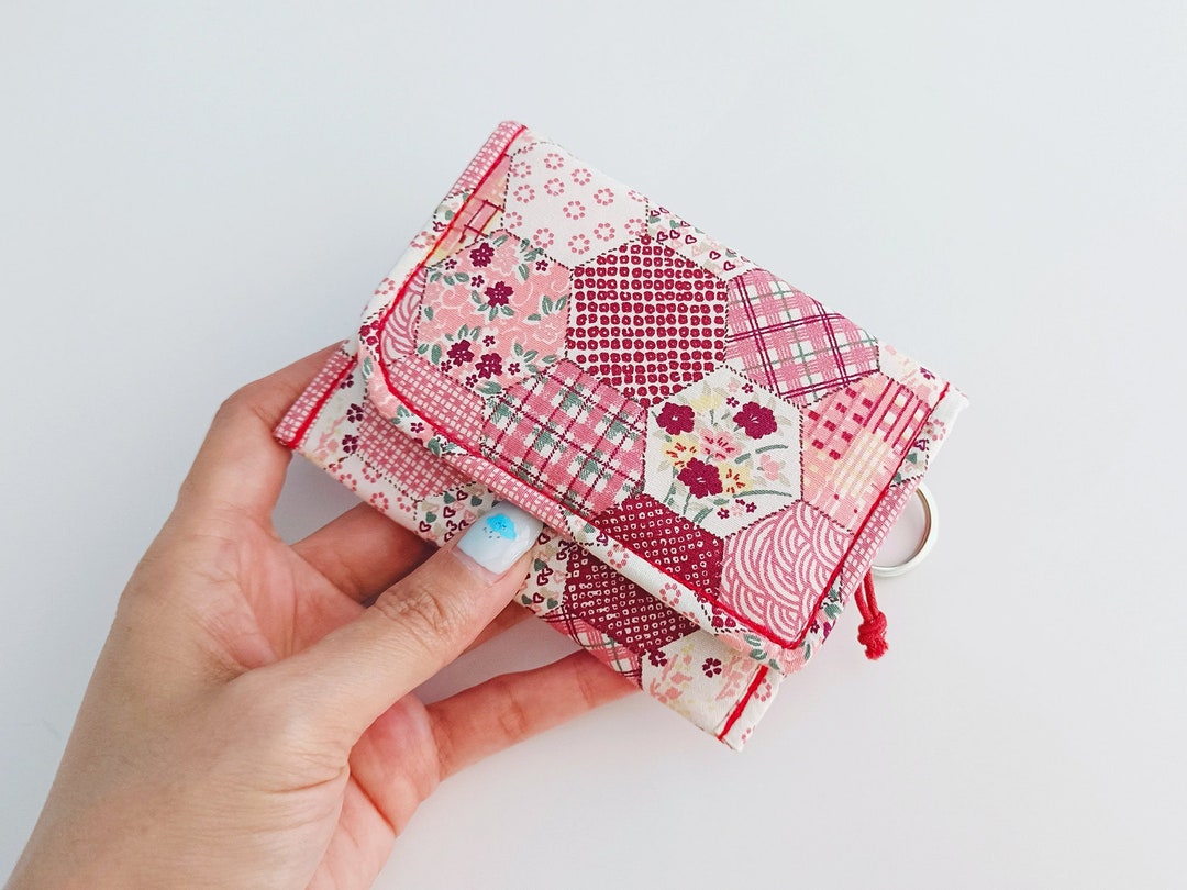 Slim Wallet Keychain, Vegan Coin Wallet, Keychain Card Holder, Coin ...