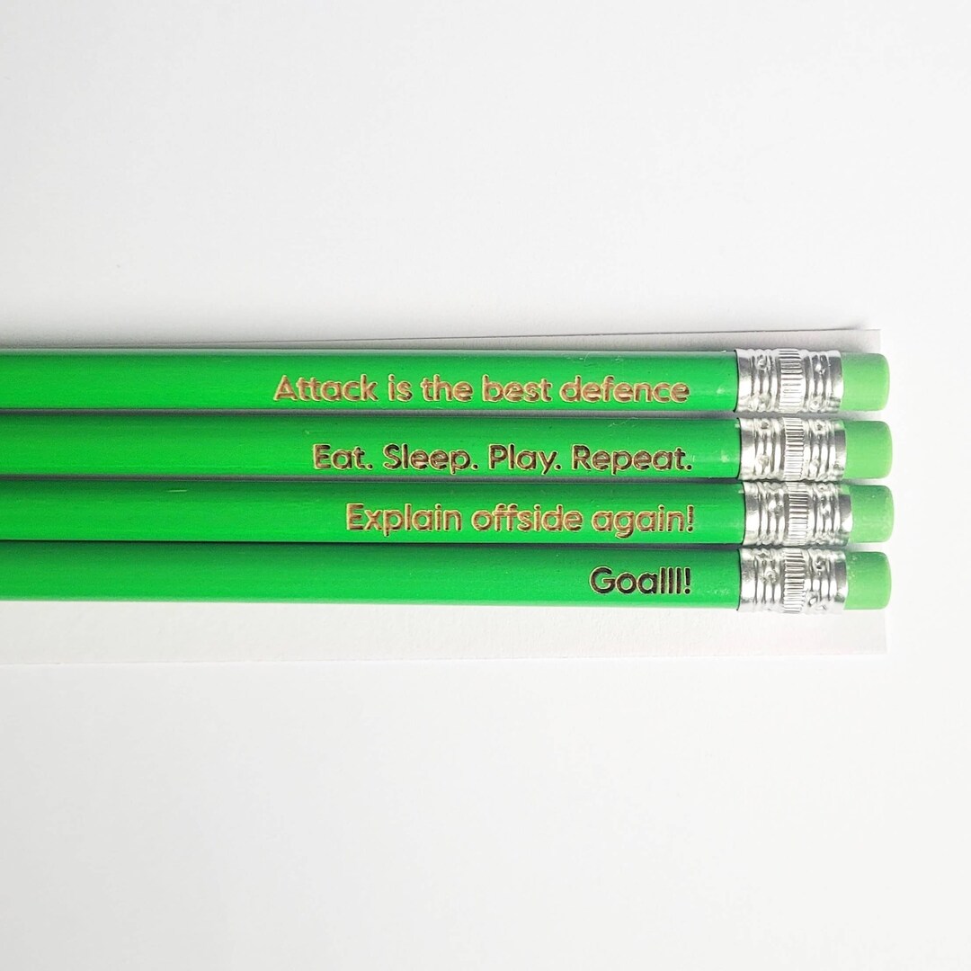 Football Quote Pencils Football Gift Slogan Pencils Student Supplies ...
