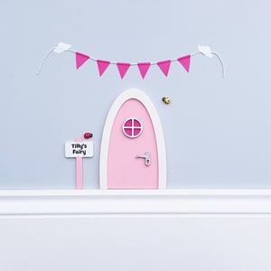 Personalised Pink Fairy Door Great Gift for Girls and Girls Room ...