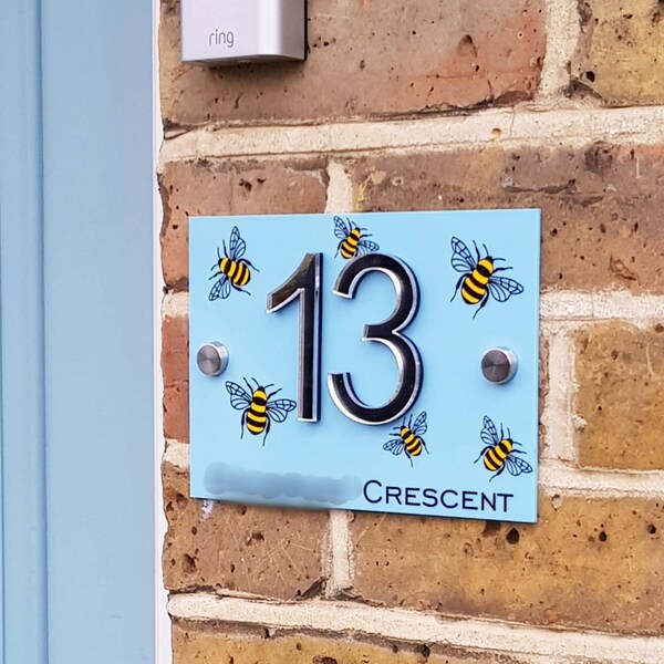 House Number Sign - Etsy UK