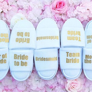 Hen Party Slippers, Hen Night, Bride to Be, Bridesmaid, Team Bride ...