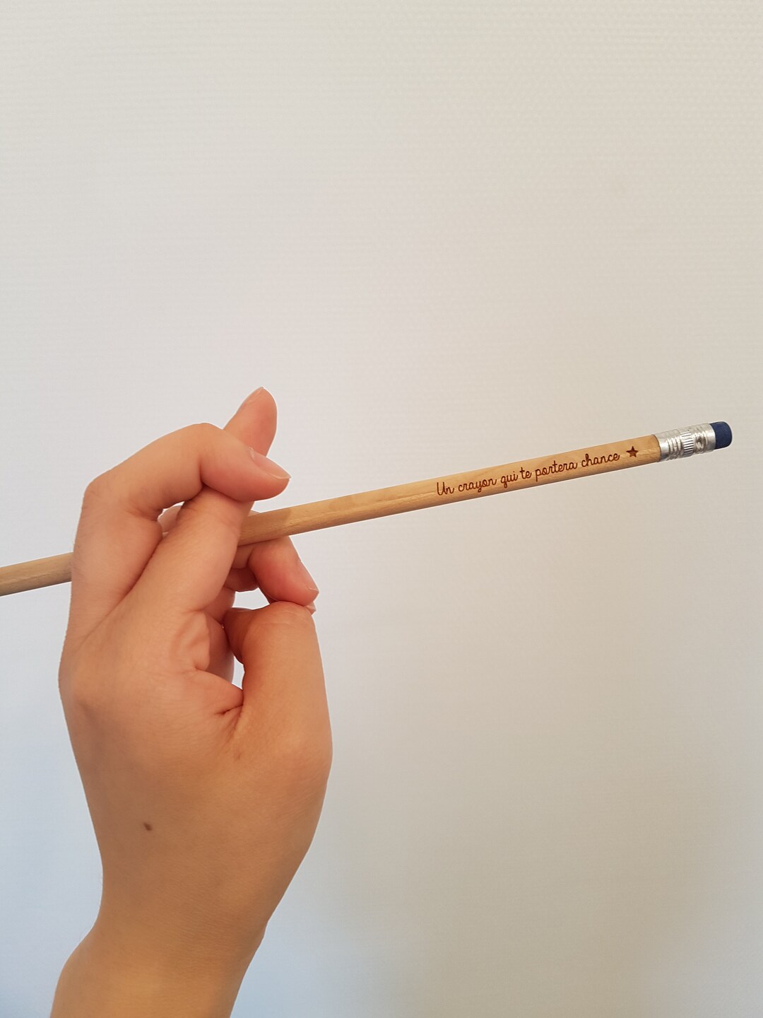 Set of Two Wooden Pencils With Wood to Choose From Different Designs ...
