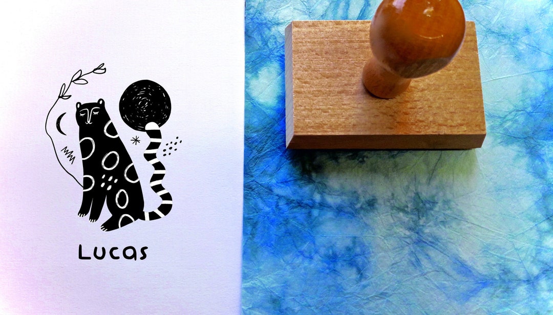 Personalized Baptism Stamp, First Name Stamp, Birthday Stamp, Birth ...