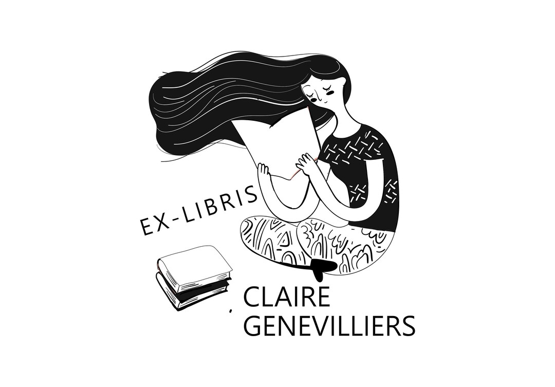 Custom Claire Ex-libris Stamp, Stamp to Mark Books and Stationery - Etsy