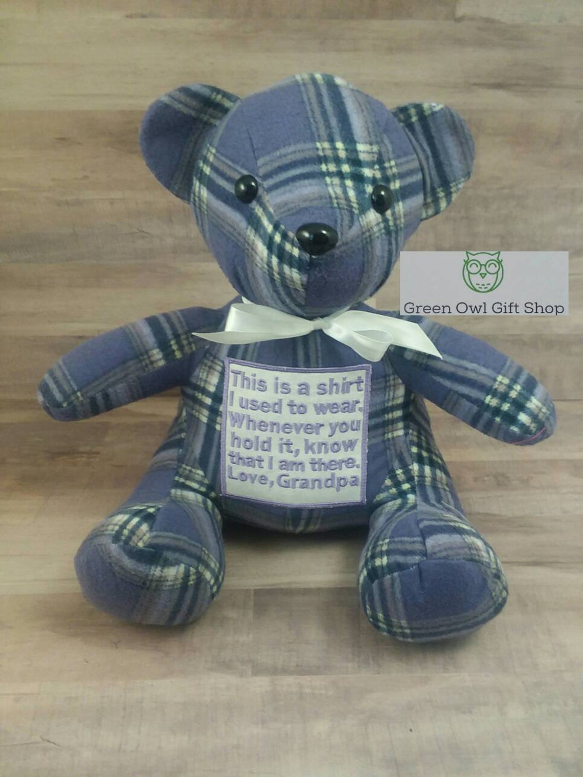 Memory Bear memory Keepsake Bear Custom Stuffed Memory | Etsy