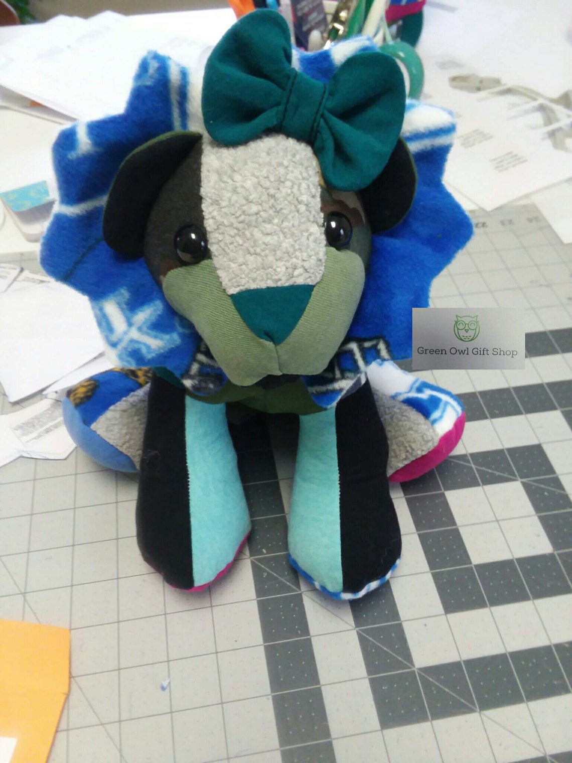 Memory Lion memory Keepsake Lion Custom Stuffed Memory | Etsy