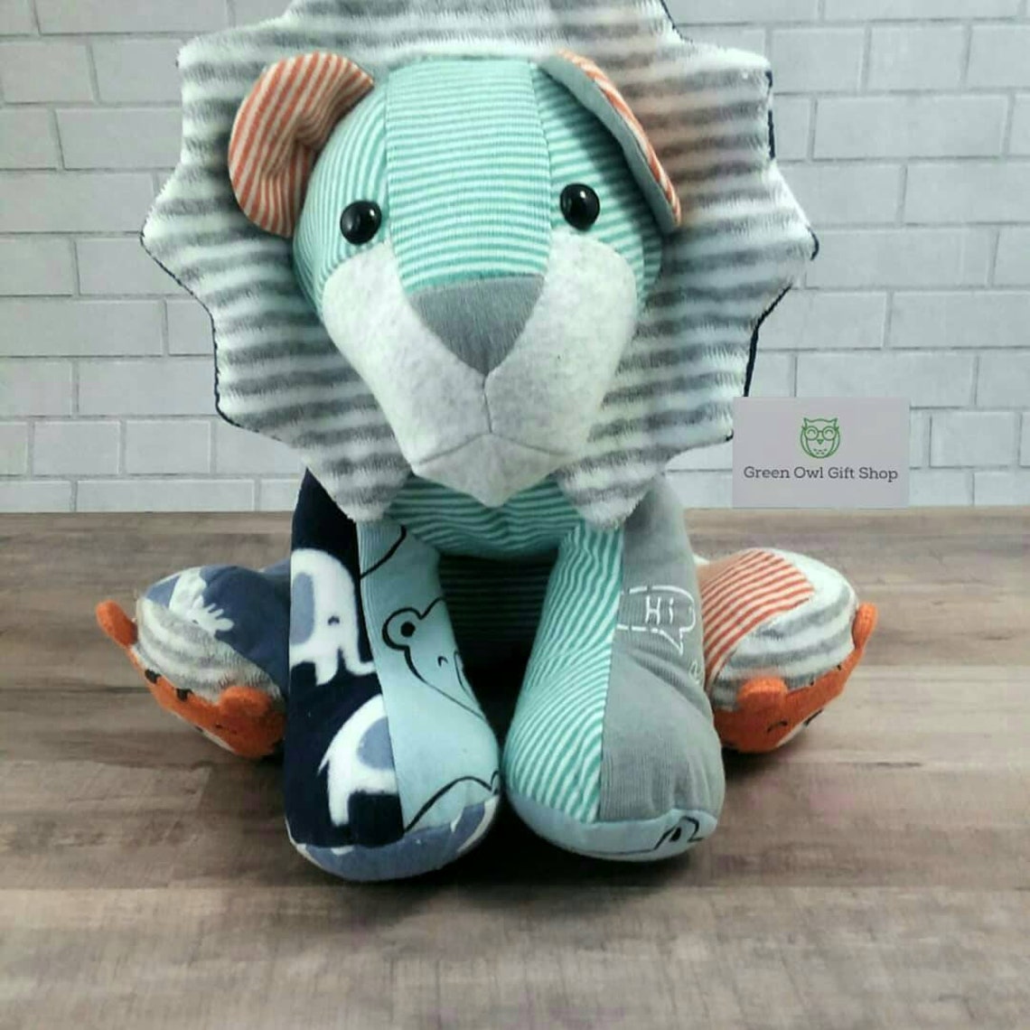 Memory Lion memory Keepsake Lion Custom Stuffed Memory | Etsy