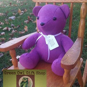 Memory Bear memory Keepsake Bear Custom Stuffed Memory - Etsy