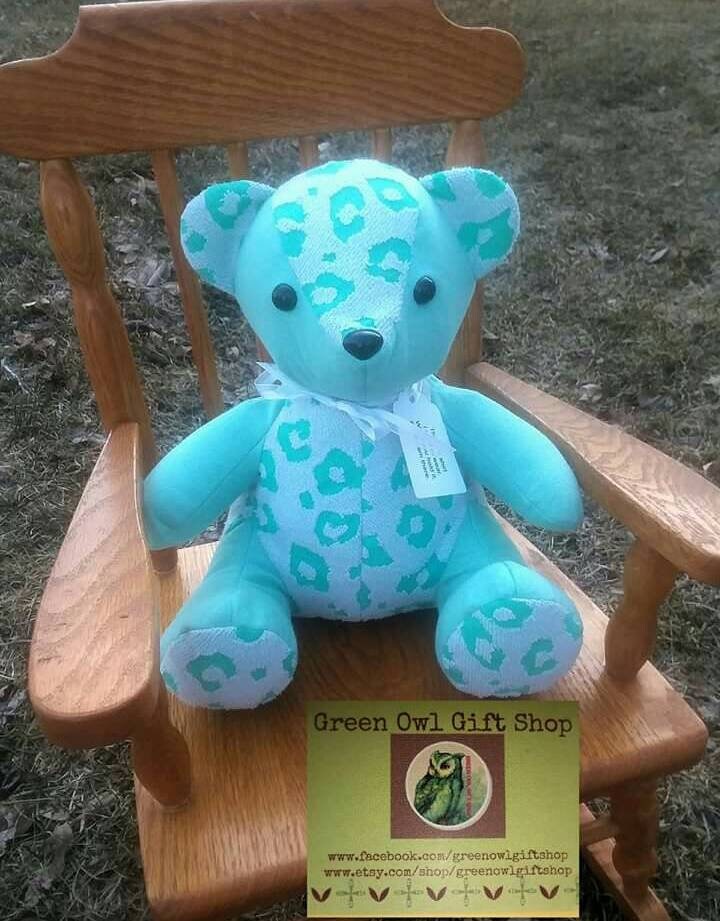 Memory Bear memory Keepsake Bear Custom Stuffed Memory | Etsy
