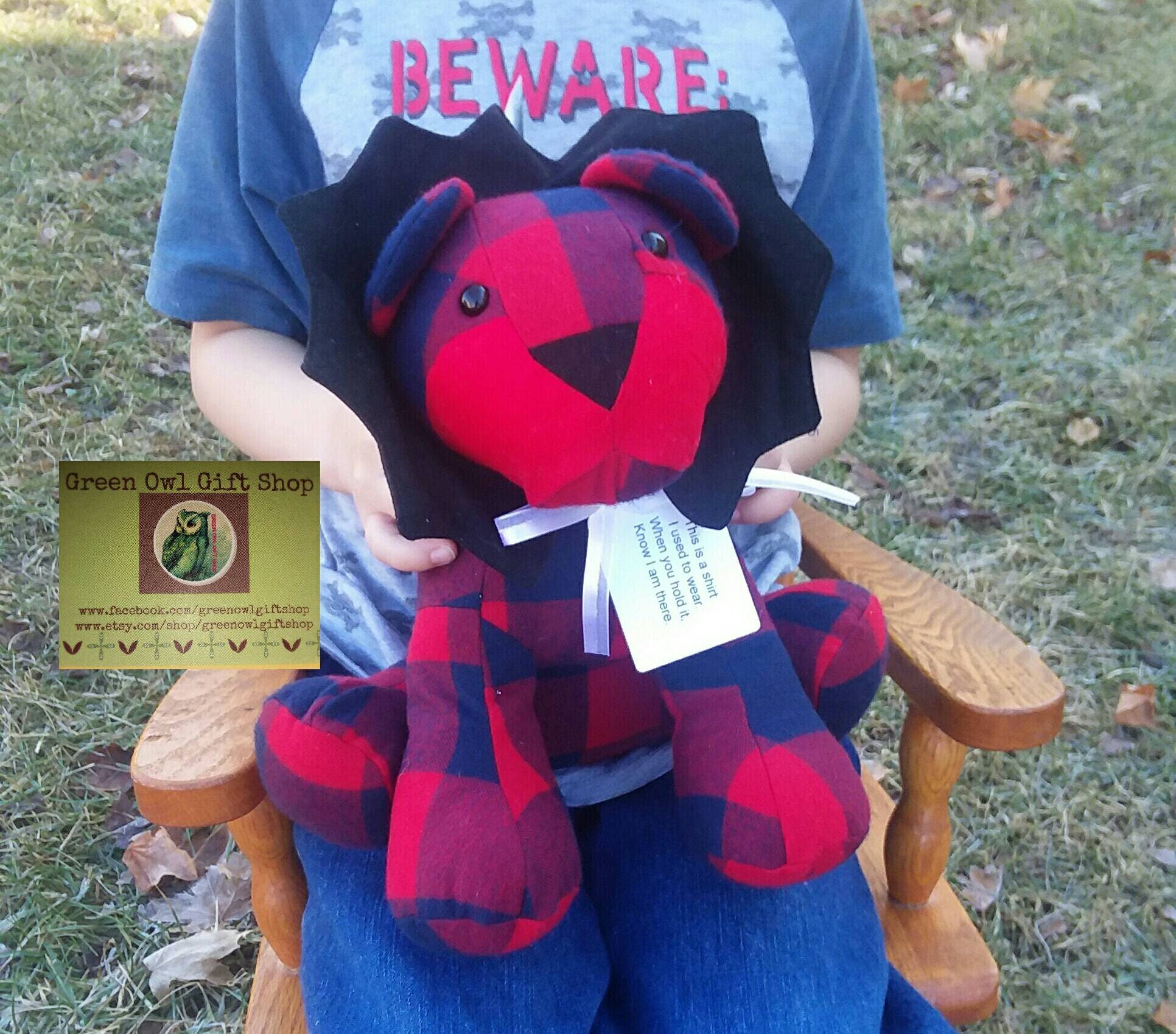 Memory Lion memory Keepsake Lion Custom Stuffed Memory | Etsy