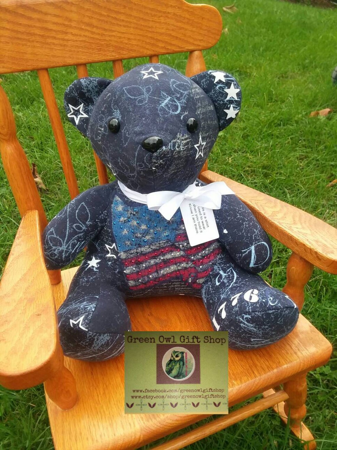 Memory Bear memory Keepsake Bear Custom Stuffed Memory | Etsy