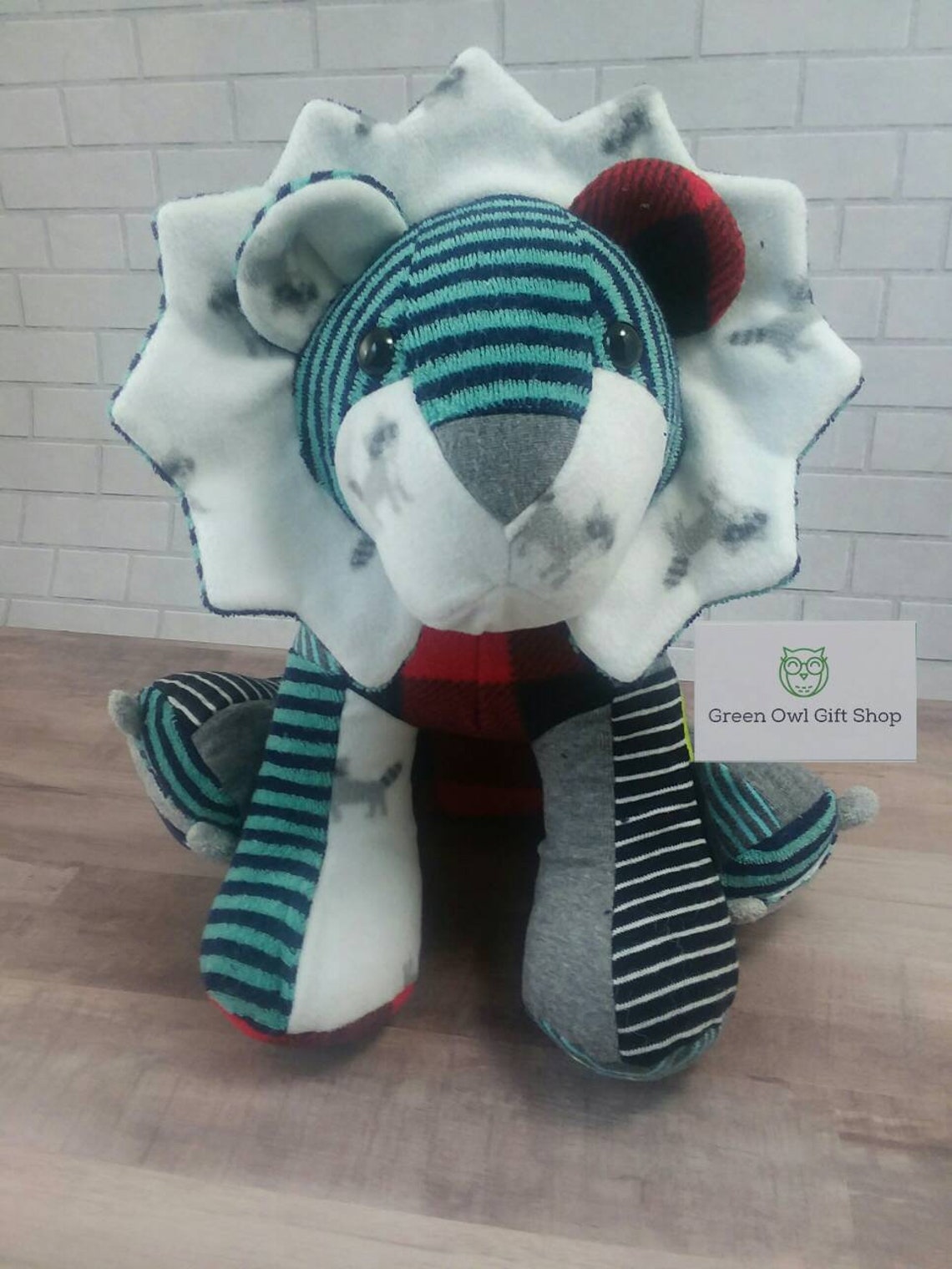 Memory Lion memory Keepsake Lion Custom Stuffed Memory | Etsy