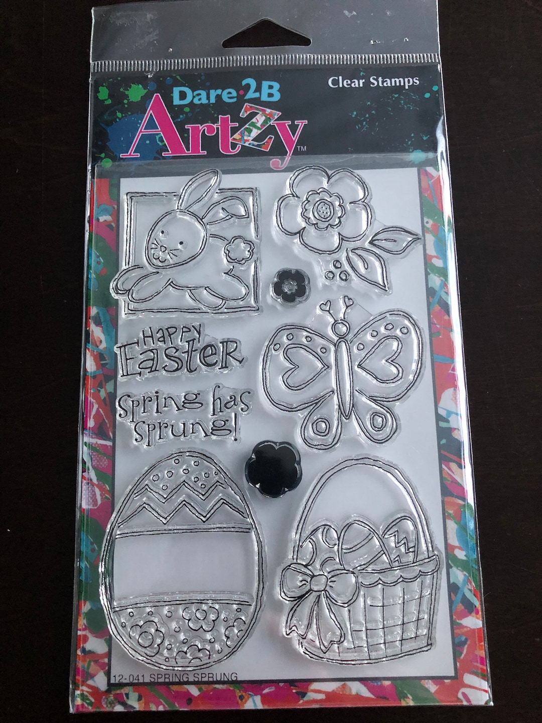 Dare 2B Artzy spring Sprung Clear Stamp Set New - Etsy