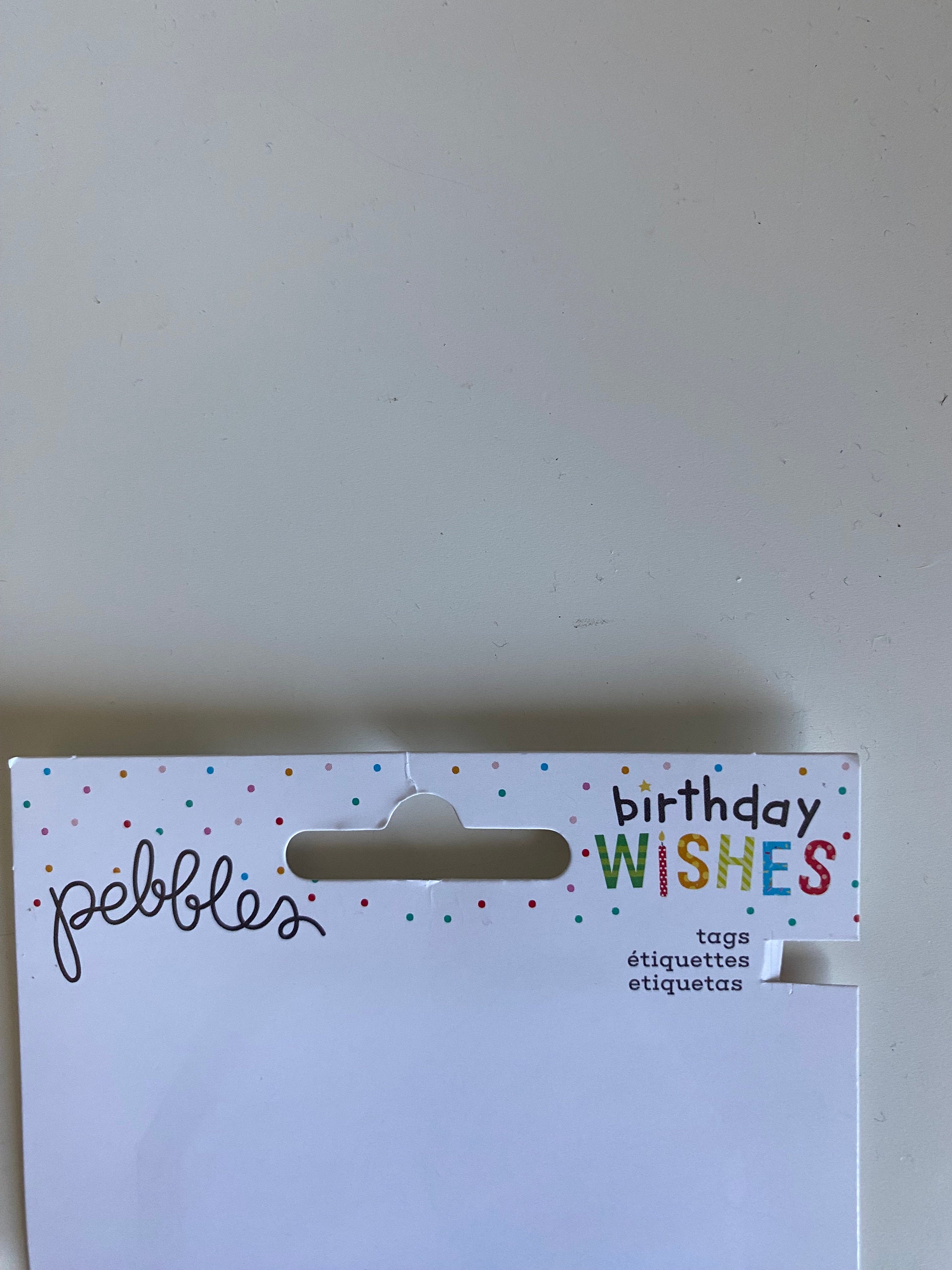 Pebbles "birthday Wishes" Paper Tags, 12 Pieces, New - Etsy