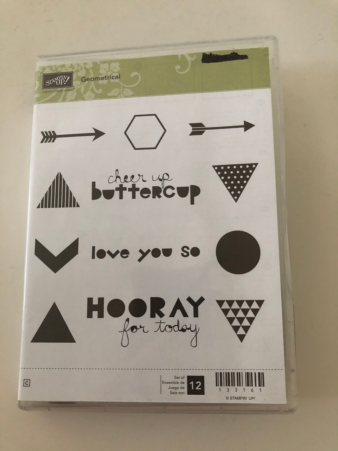 Stampin' up "geometrical" Cling Mount Stamp Set, New - Etsy