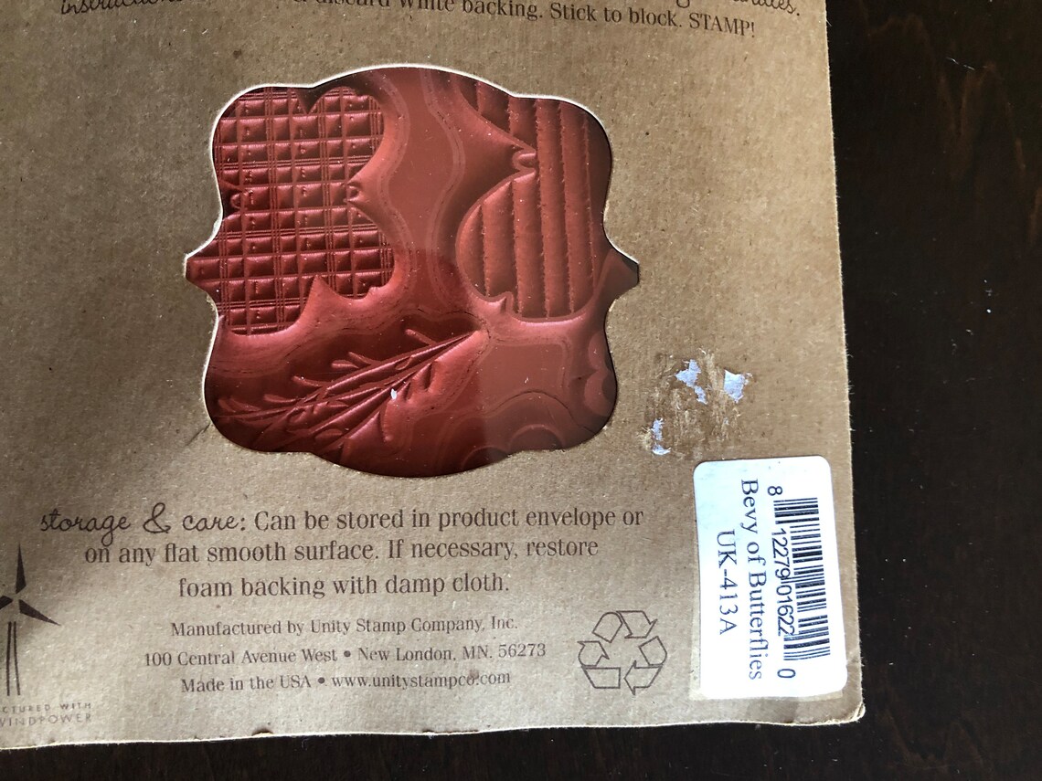 Unity Stamp Co. "bevy of Butterflies" Rubber Stamp Set, New - Etsy