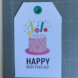 Pebbles "birthday Wishes" Paper Tags, 12 Pieces, New - Etsy