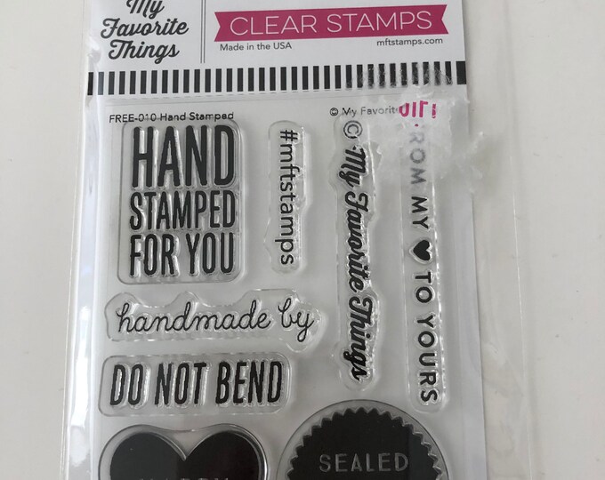 My Favorite Things hand Stamped Clear Stamp Set, New - Etsy