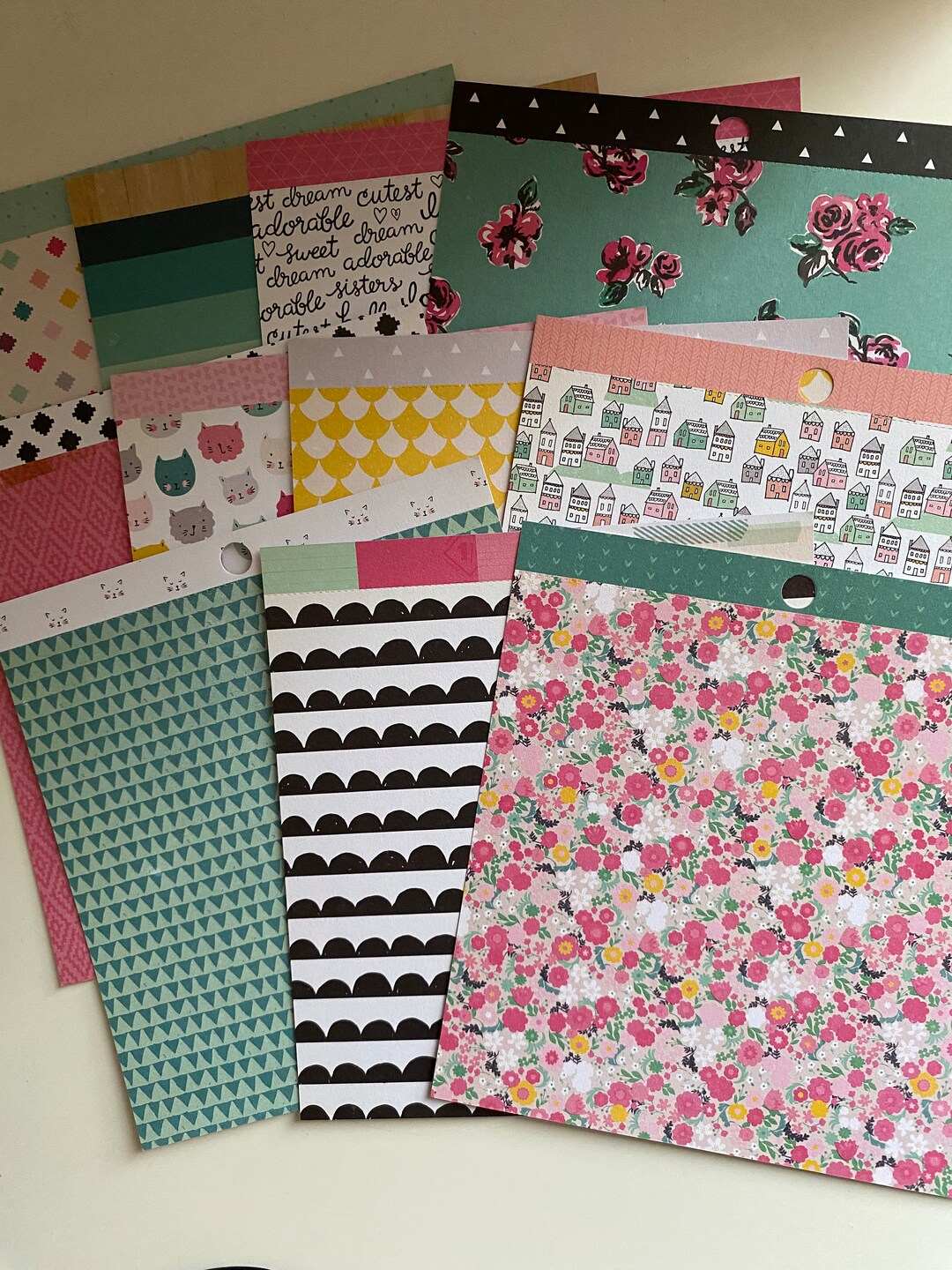 Crate Paper cute Girl Single Sided Scrapbooking Paper, 6 X 6, 11 Sheets ...