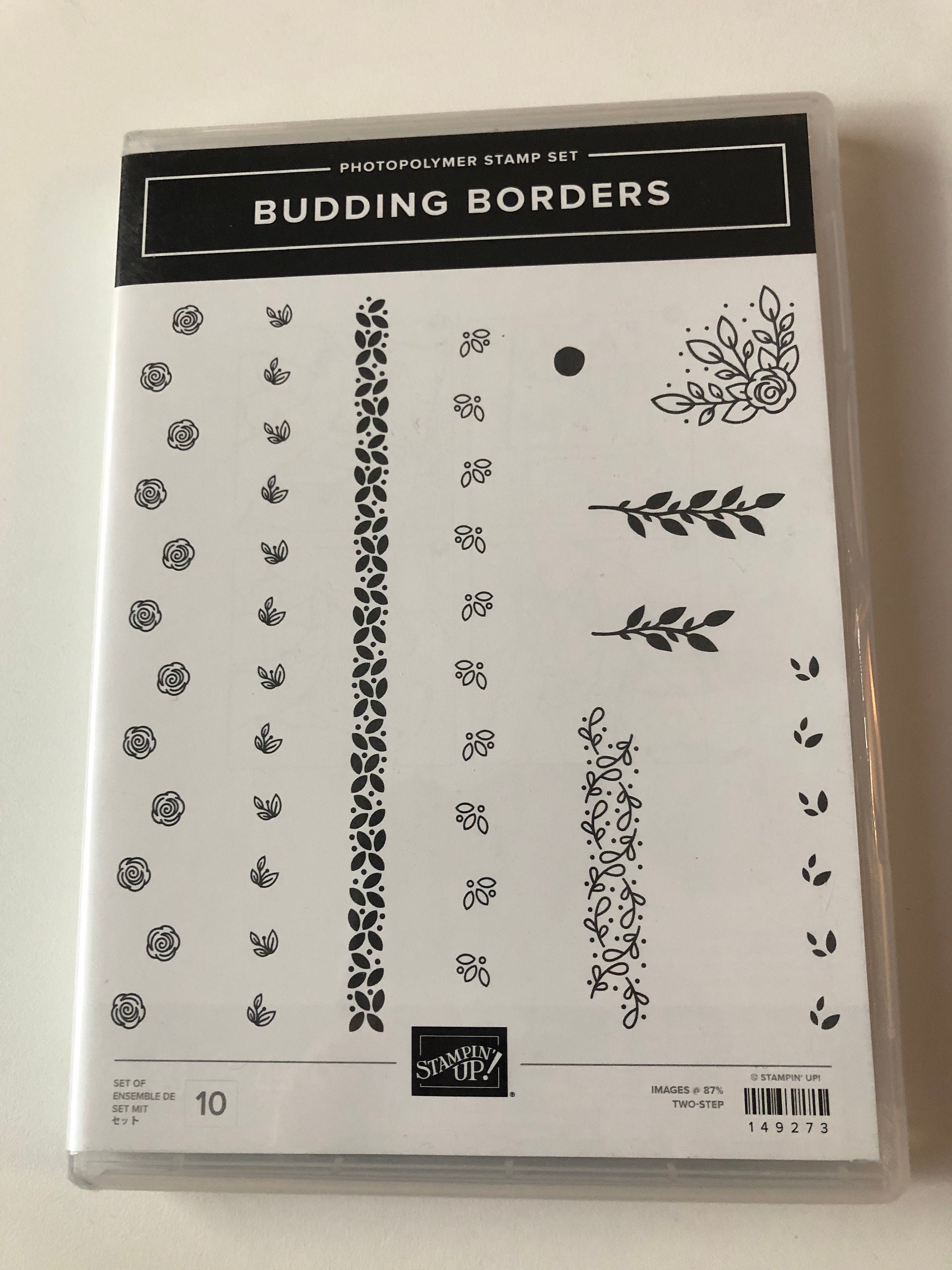 Stampin' up budding Borders Photopolymer Stamp - Etsy