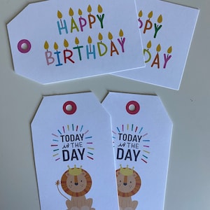 Pebbles "birthday Wishes" Paper Tags, 12 Pieces, New - Etsy