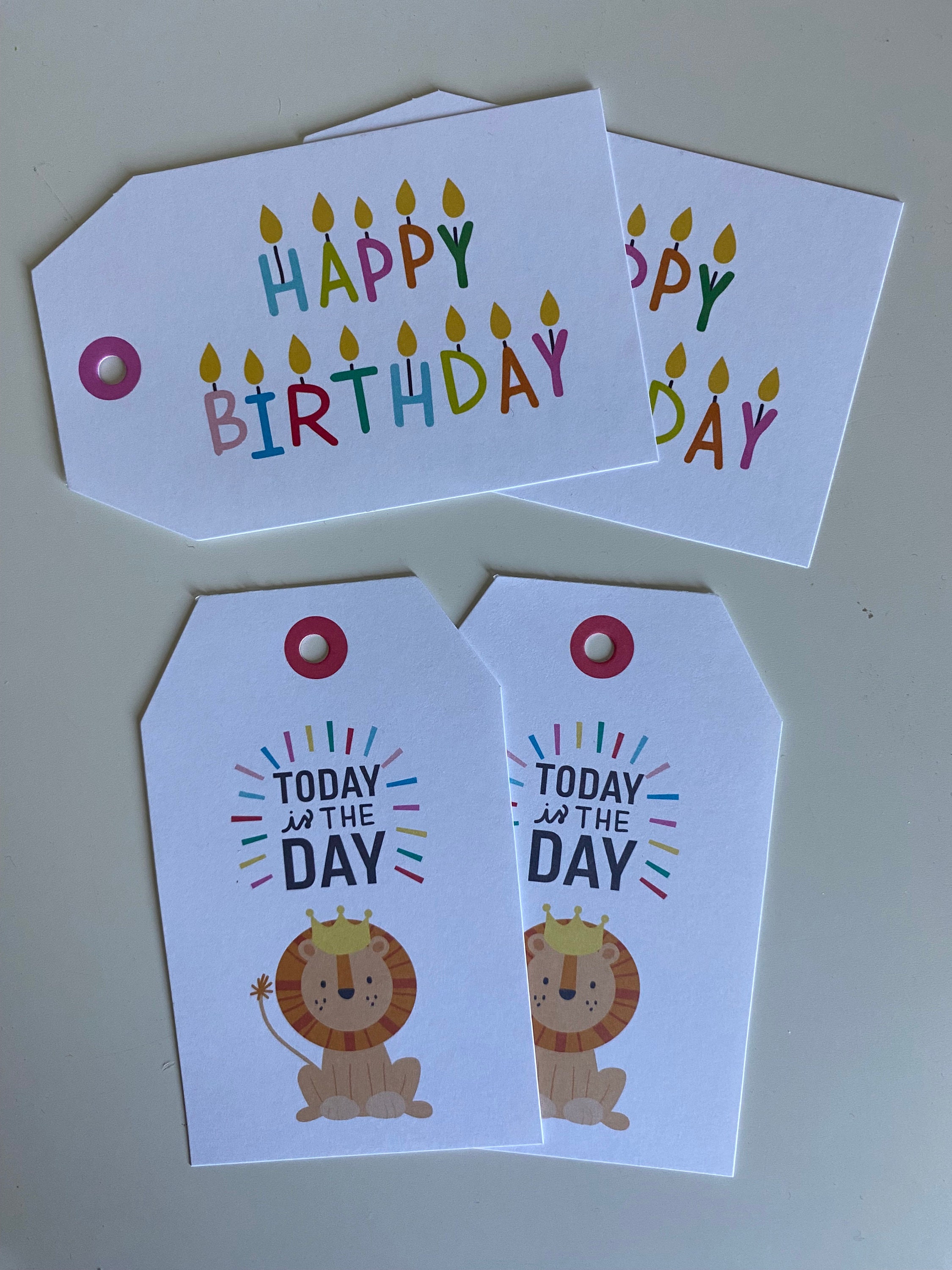 Pebbles "birthday Wishes" Paper Tags, 12 Pieces, New - Etsy