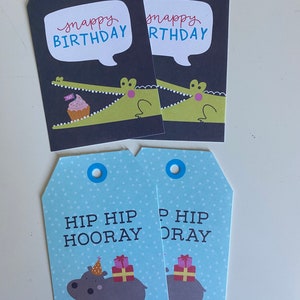 Pebbles "birthday Wishes" Paper Tags, 12 Pieces, New - Etsy
