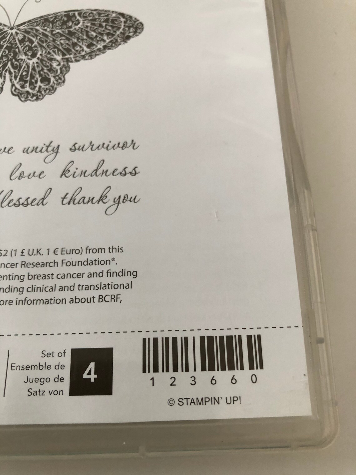 Stampin' up strength & Hope Cling Mount Stamp | Etsy
