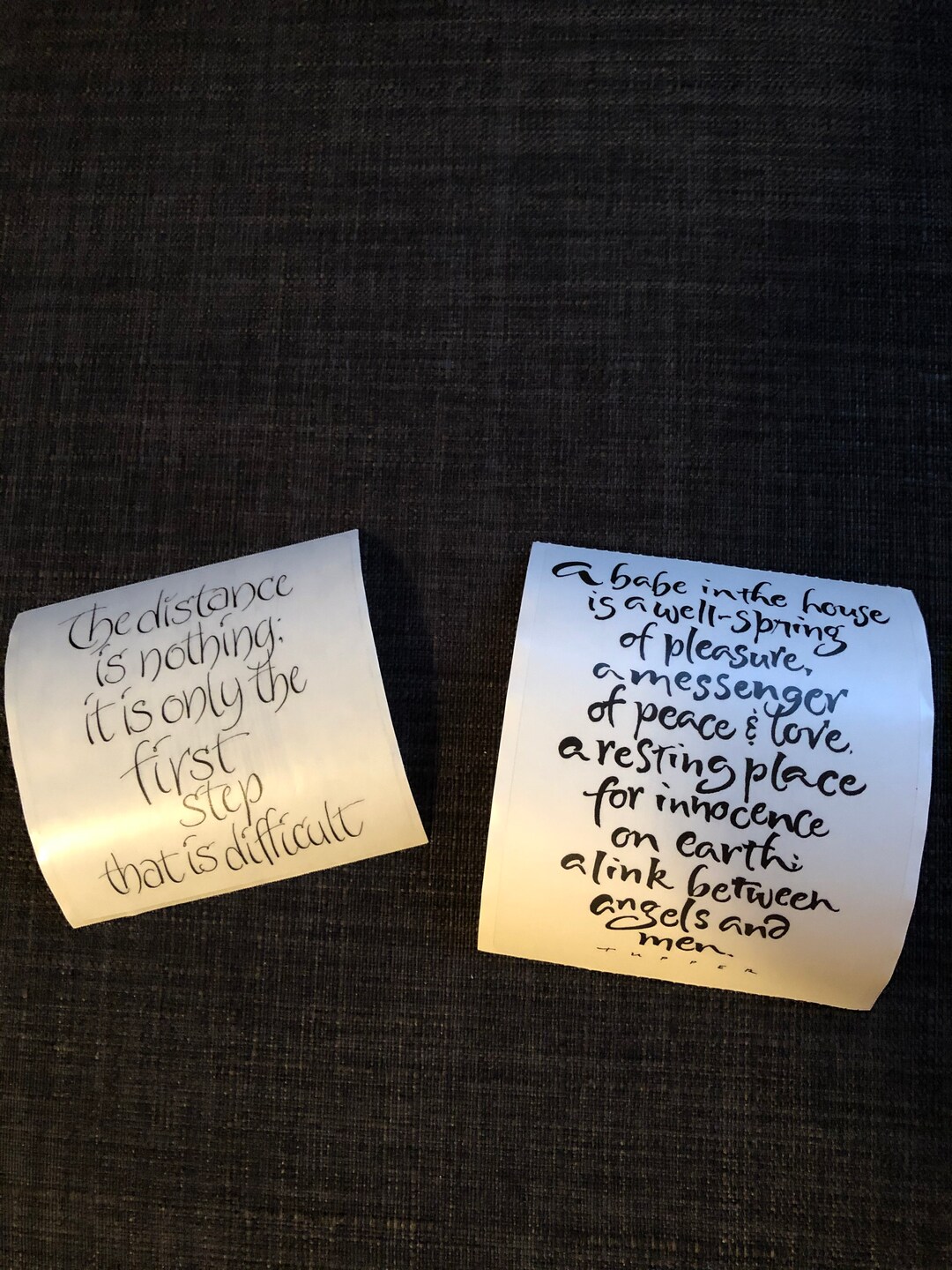 Wordsworth Stamps Clear Stickers , "the Distance" and "a Babe in the ...