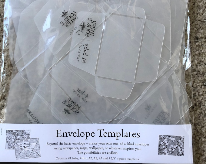 Paper Source Envelope Templates, Plastic, New - Etsy