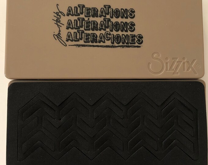 FREE SHIPPING Sizzix Tim Holtz Alterations chevron Frameworks Die ...
