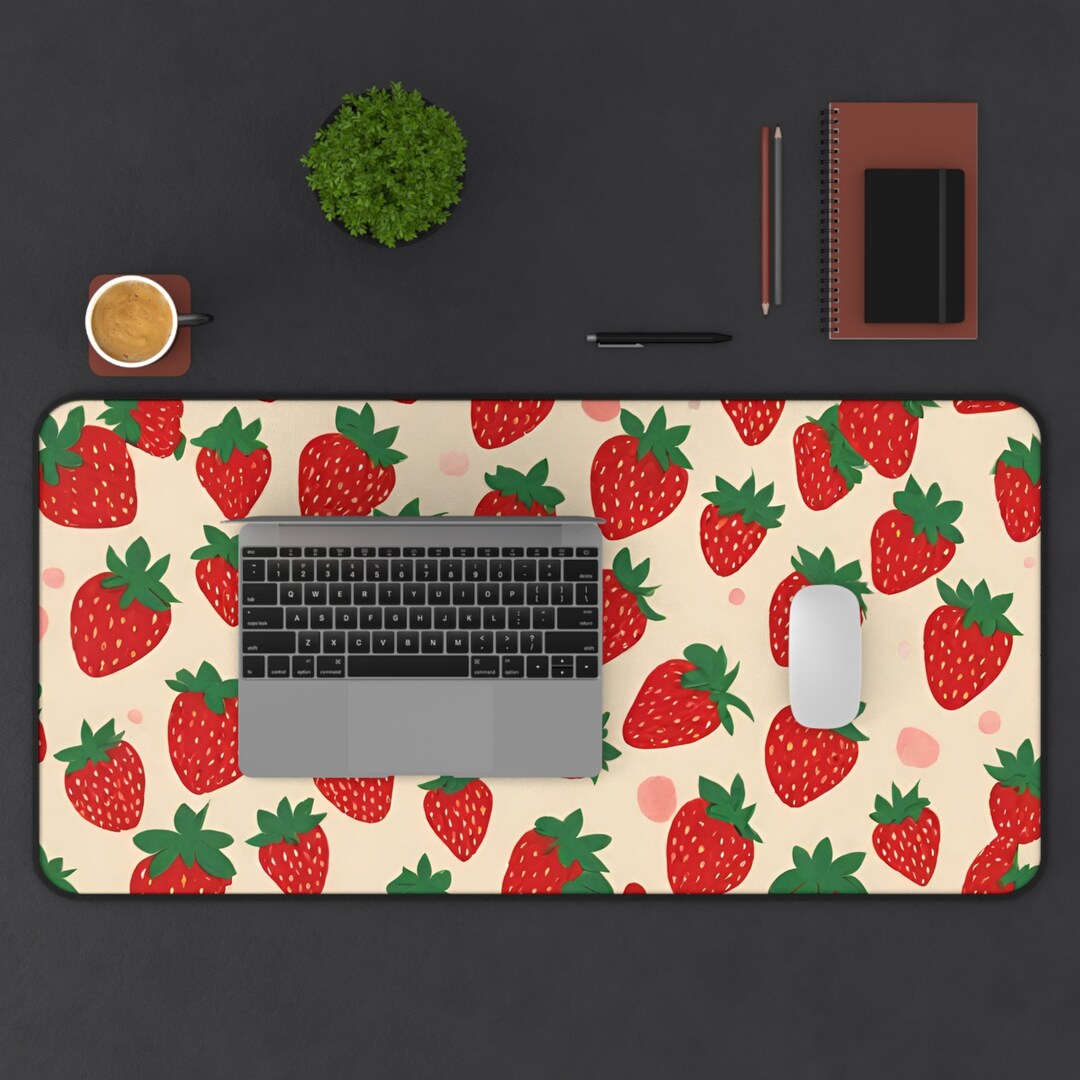 Strawberry Desk Mat - Etsy