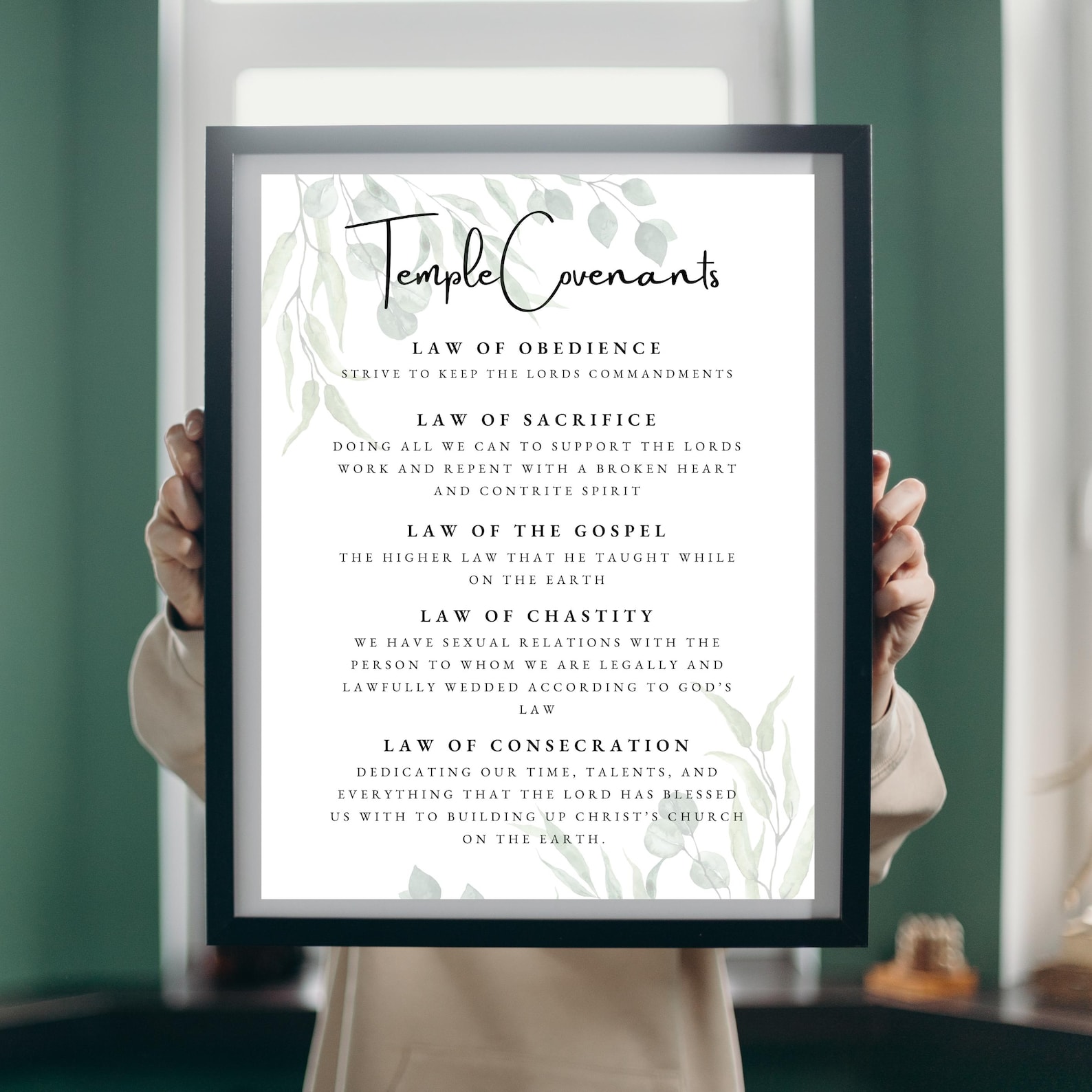 Temple Covenants Printable - DIGITAL DOWNLOAD - Wedding Gift ...