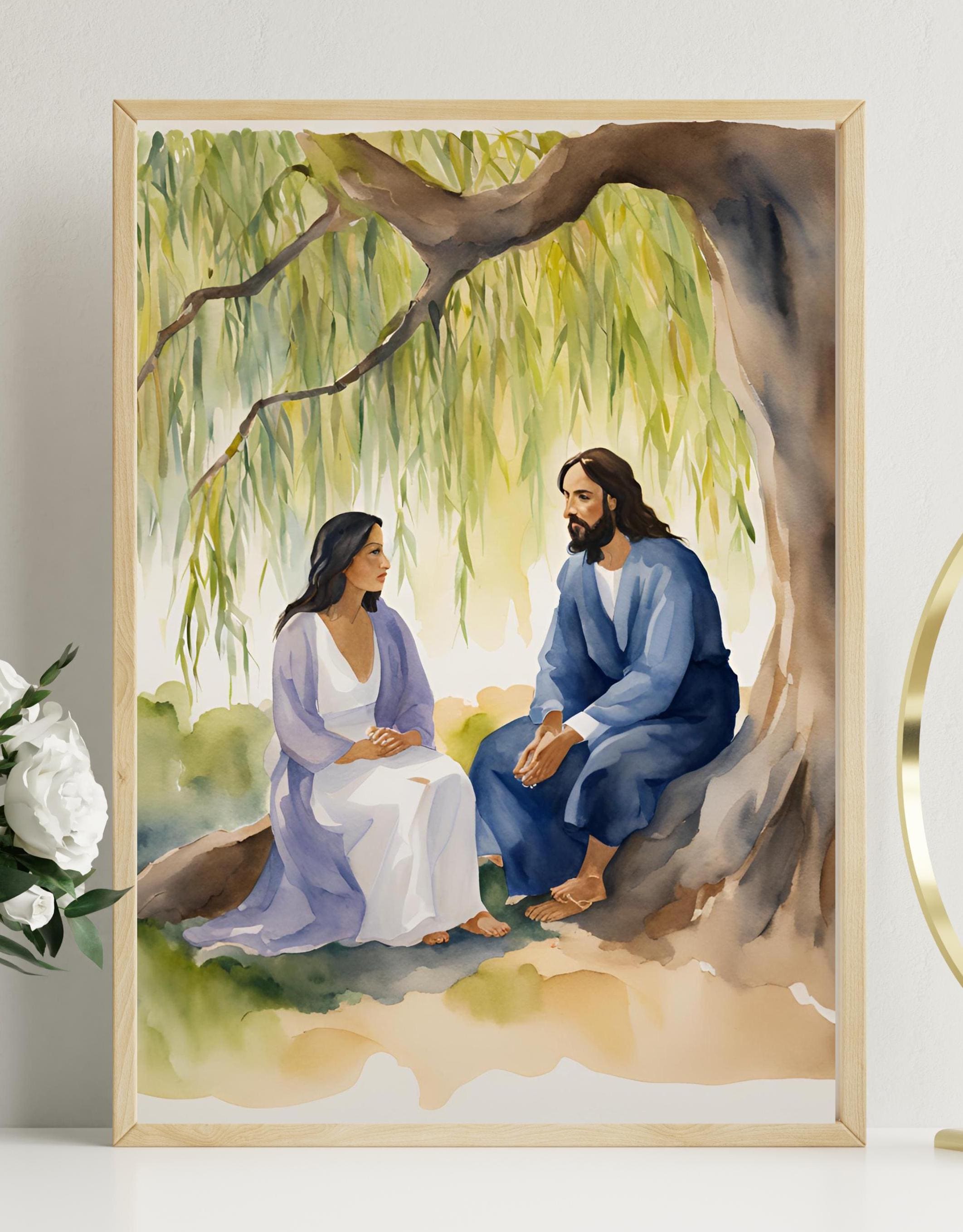 Christ Talking With Woman at a Tree - Christian Artwork - LDS - Relief ...