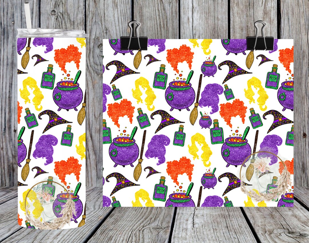Hocus Pocus Seamless Digital Pattern Witch Sublimation - Etsy