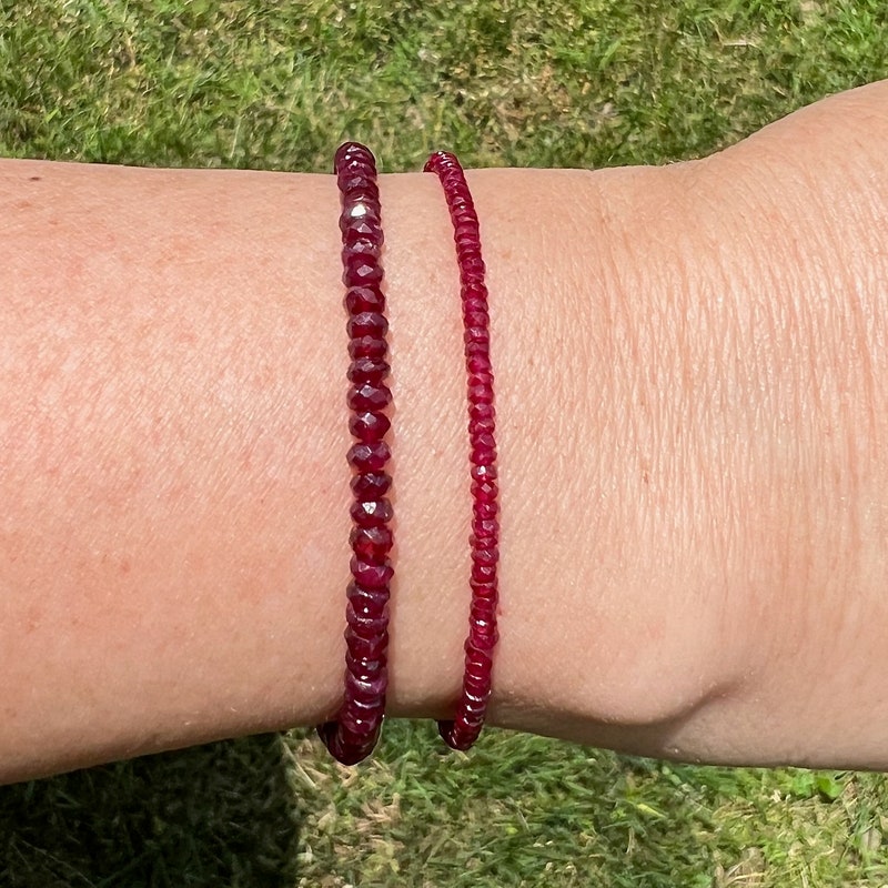 Ruby Bracelet - Etsy
