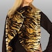 Women's Animal Print Vest, Tiger Stripe Open Front Boho Sleeveless ...