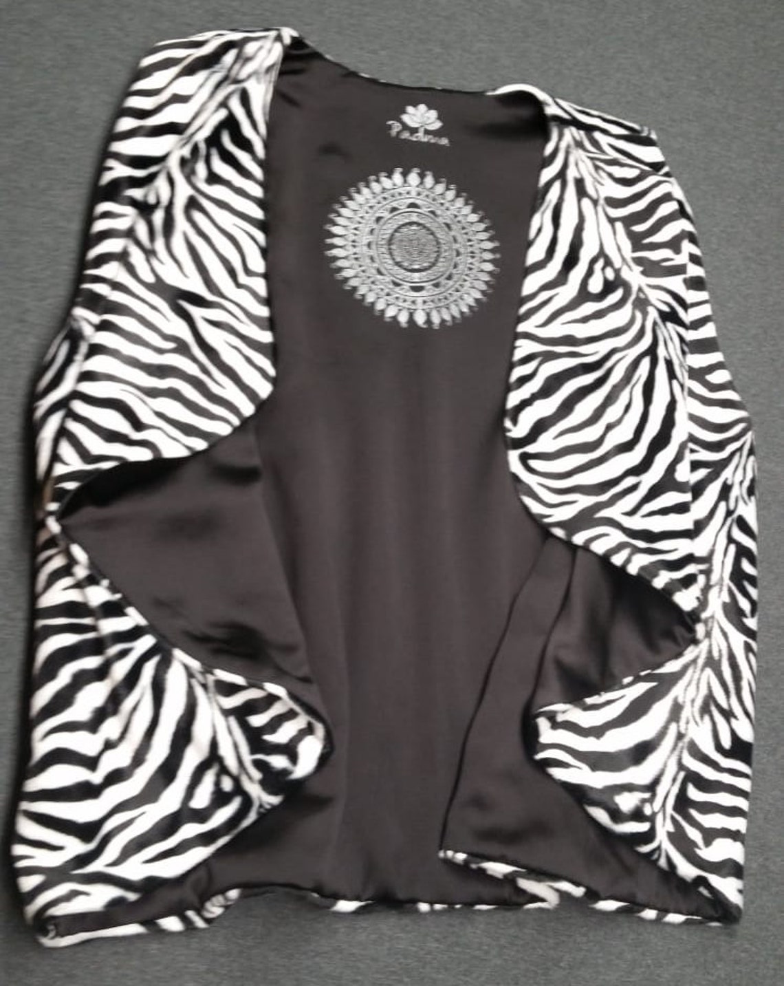 Women's Animal Print Vest, Zebra Open Front Boho Sleeveless Jacket, Fox ...